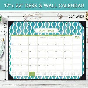 Other | 226 Calendar 2026 Desk Calendar Large 22x17 Jan 2026 Dec 2026 ...